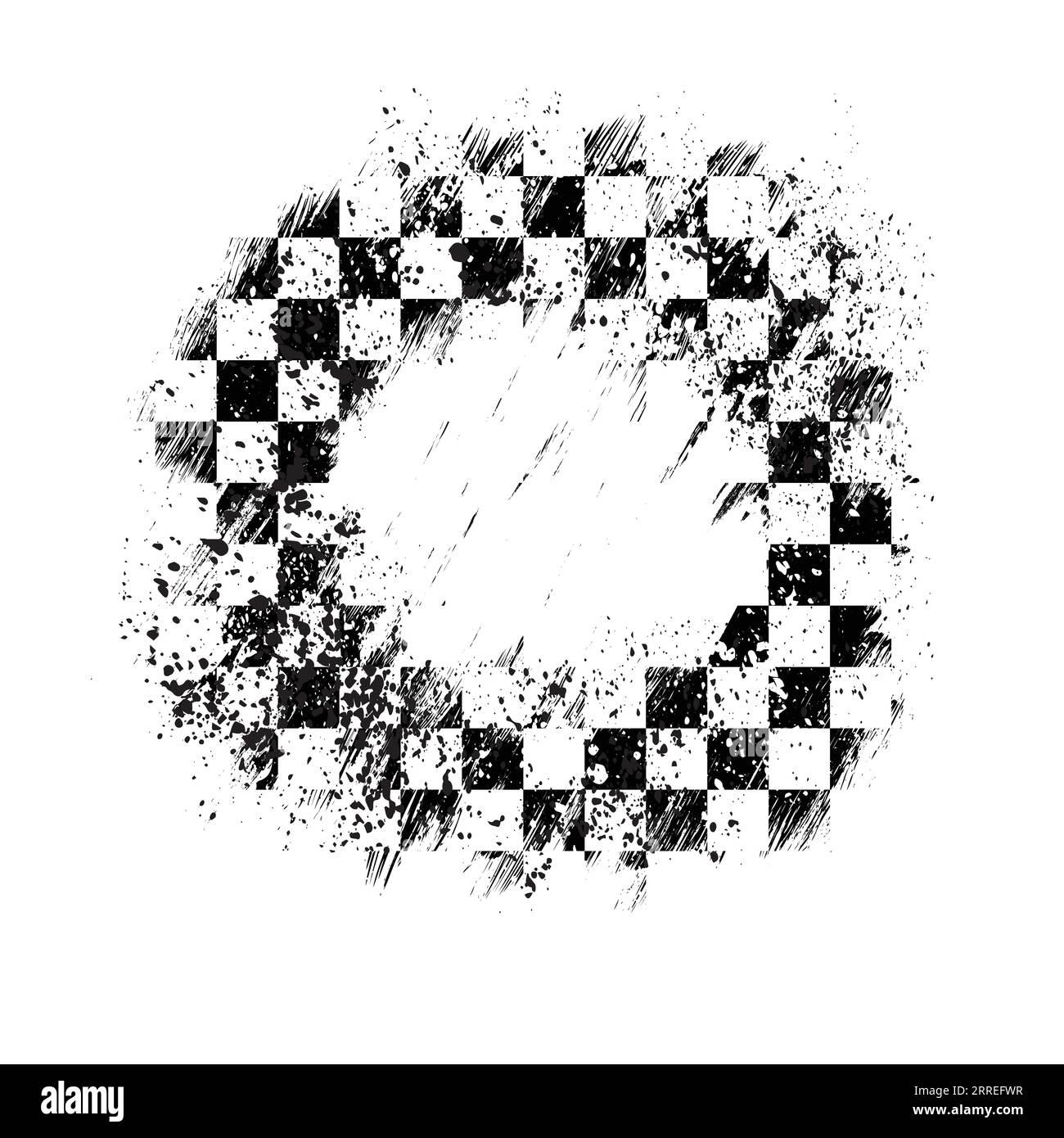 Checkered flag circle frame grunge racing lines Stock Vector Image & Art - Alamy
