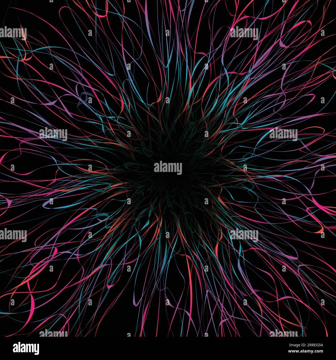 Circle lines abstract perspective wallpaper Stock Vector Image & Art ...