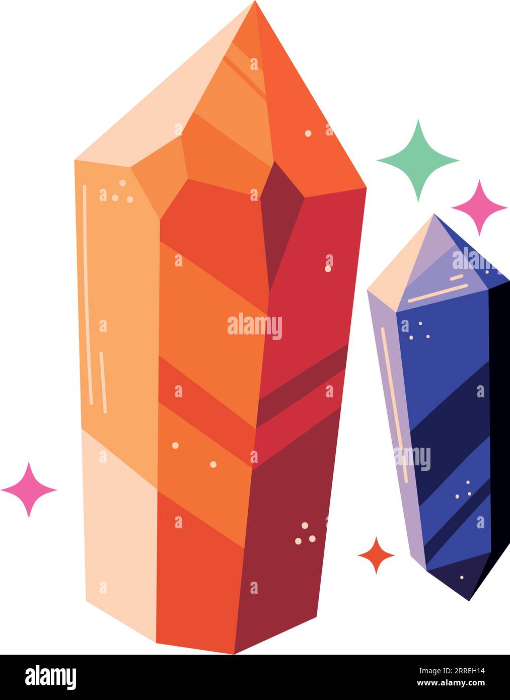 Crystal stones esoteric Stock Vector Images - Alamy