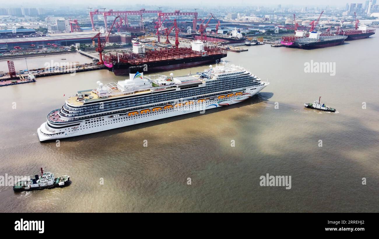 **CHINESE MAINLAND, HONG KONG, MACAU AND TAIWAN OUT** Aerial photo ...
