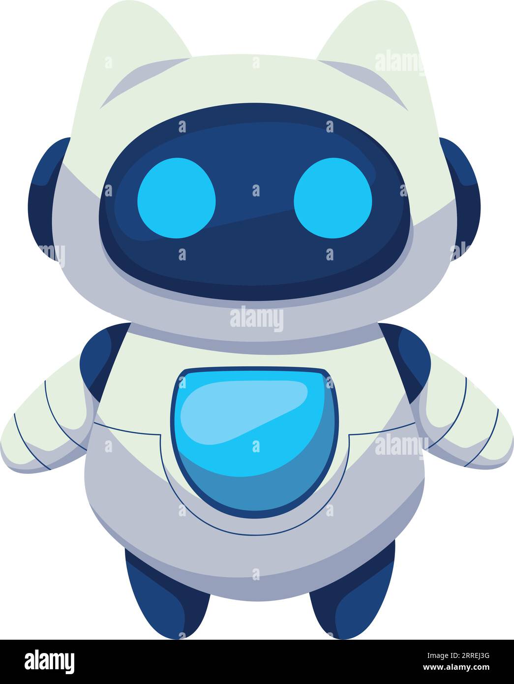 ai technology robot cute Stock Vector Image & Art - Alamy