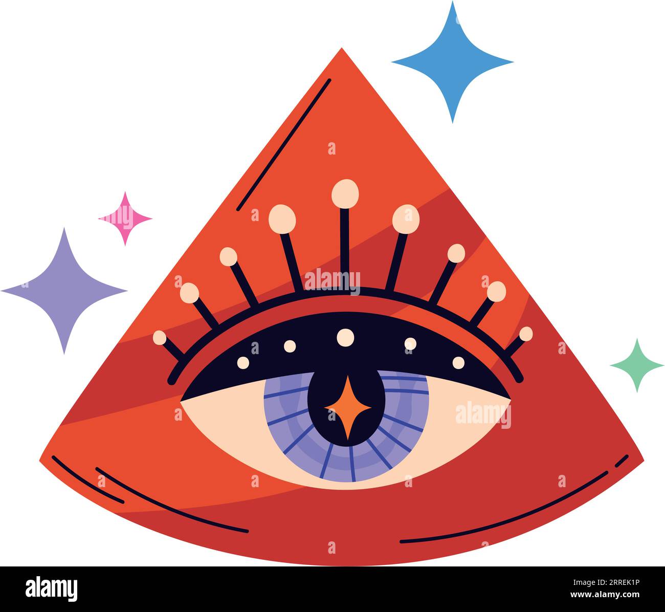 esoteric pyramid and eye Stock Vector Image & Art - Alamy