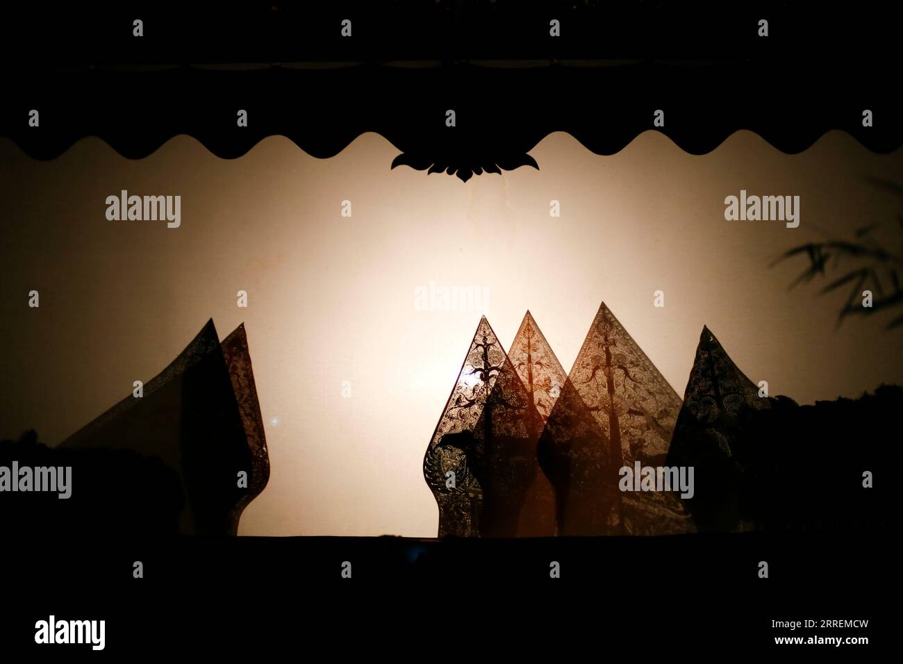 Javanese gunungan wayang kulit in the screen Stock Photo - Alamy