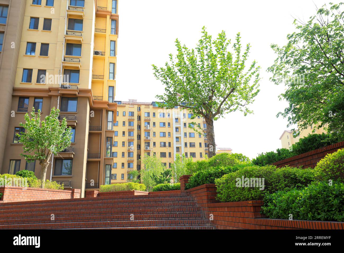 The architectural scenery of urban residential areas Stock Photo - Alamy