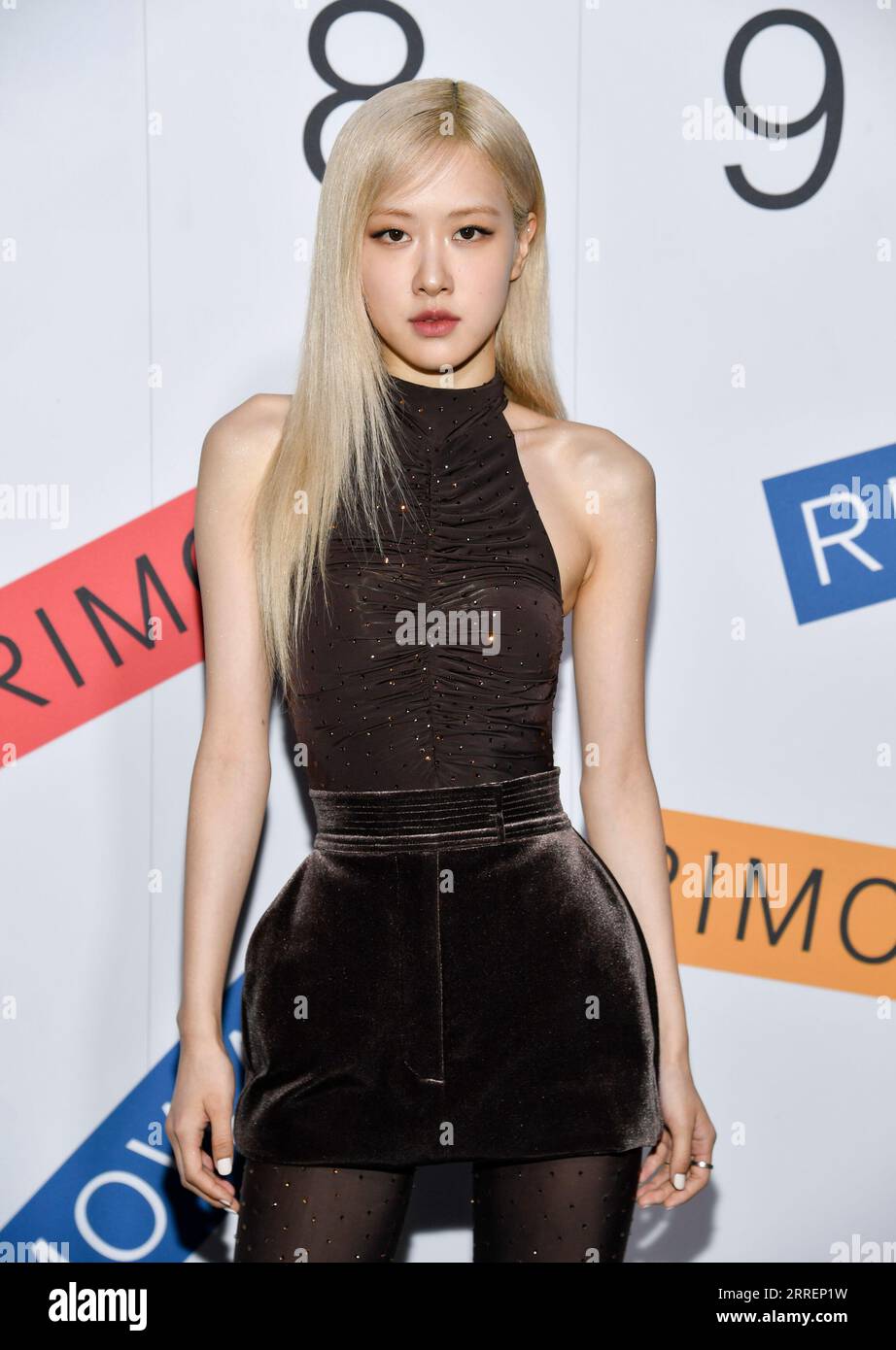 Rośe from the South Korean girl group Blackpink attends the Rimowa ...
