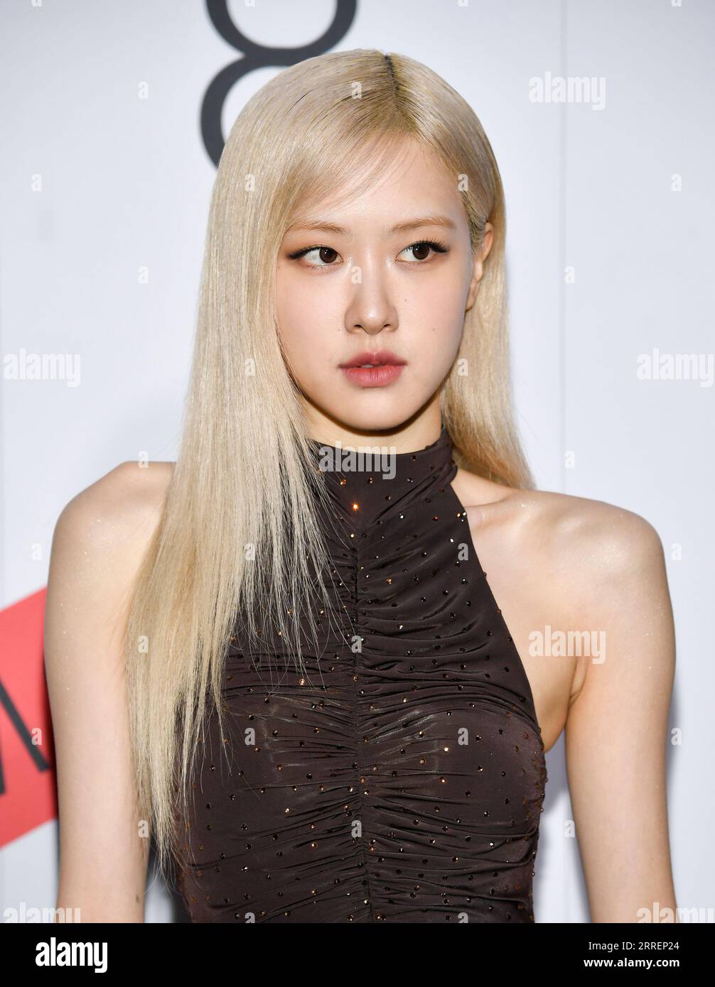 Rośe from the South Korean girl group Blackpink attends the Rimowa ...