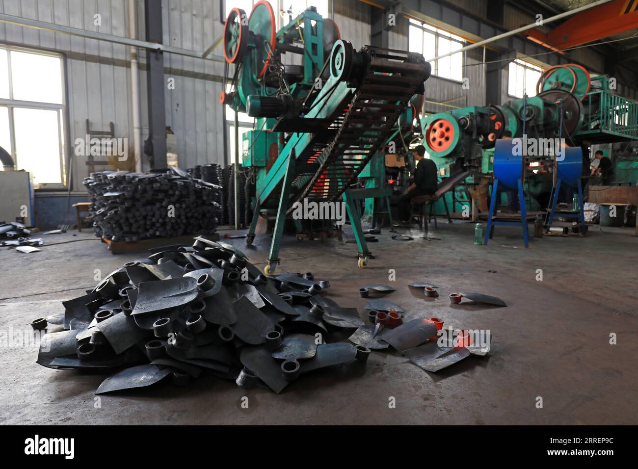 LUANNAN COUNTY, Hebei Province, China - May 13, 2020: Workers are busy ...
