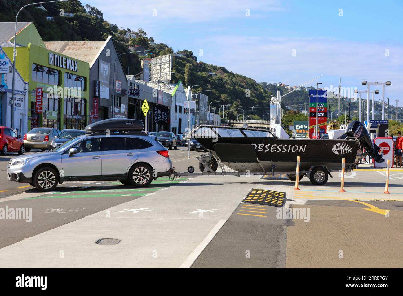 New zealand waitomo boat hi-res stock photography and images - Alamy