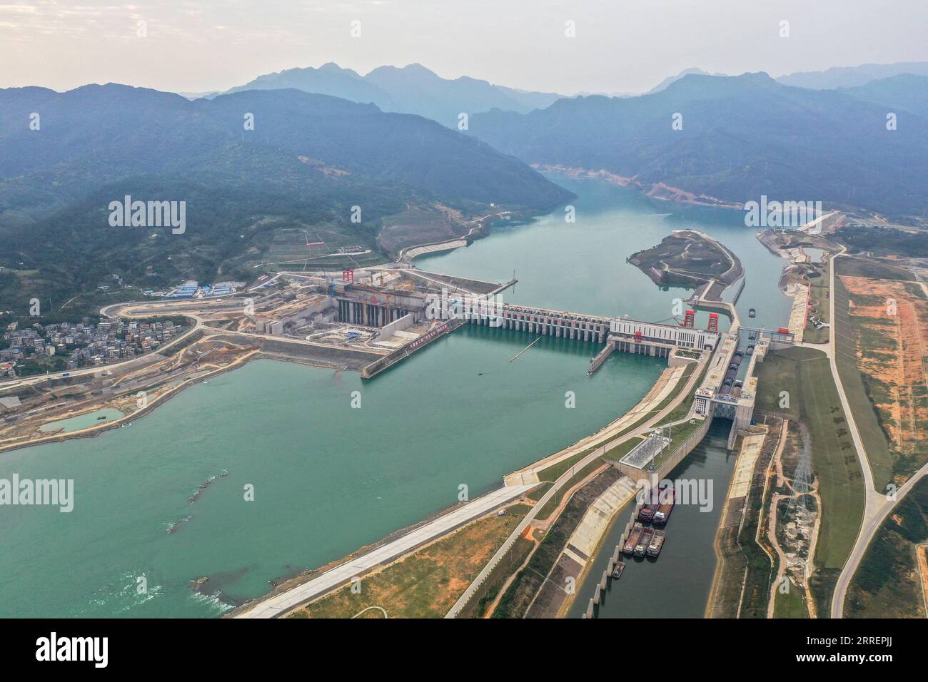 220312 -- NANNING, March 12, 2022 -- Aerial photo taken on March 11 ...