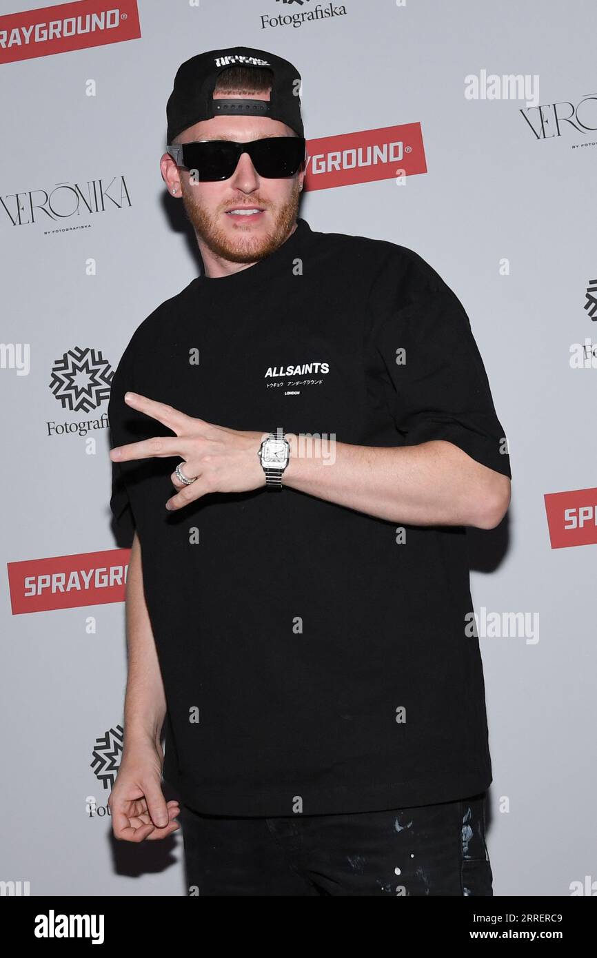 New York, USA. 07th Sep, 2023. Drewski attending the Sprayground S/S24 ...