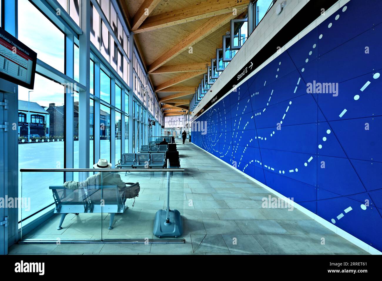 North Shields newly built bus transport hub waiting rooms and toilets ...