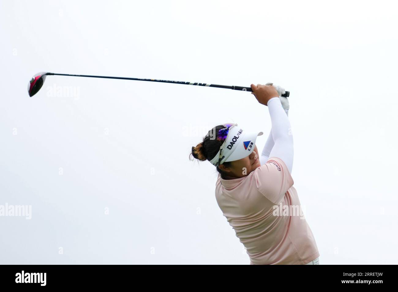 Hae Ran Ryu, of South Korea, plays a shot from the second tee during ...