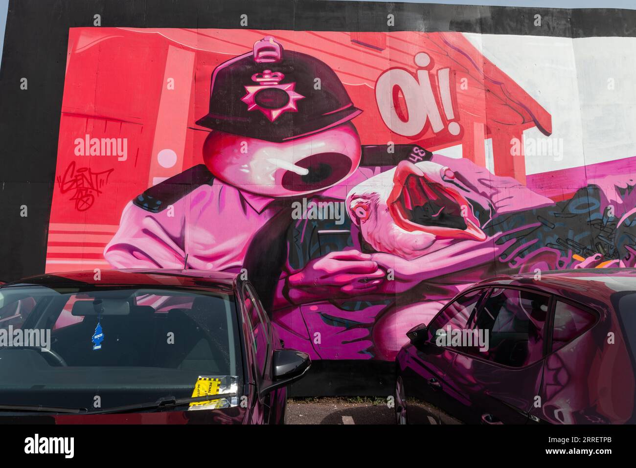 Part of the Southend City Jam graffiti art event around Southend on Sea ...