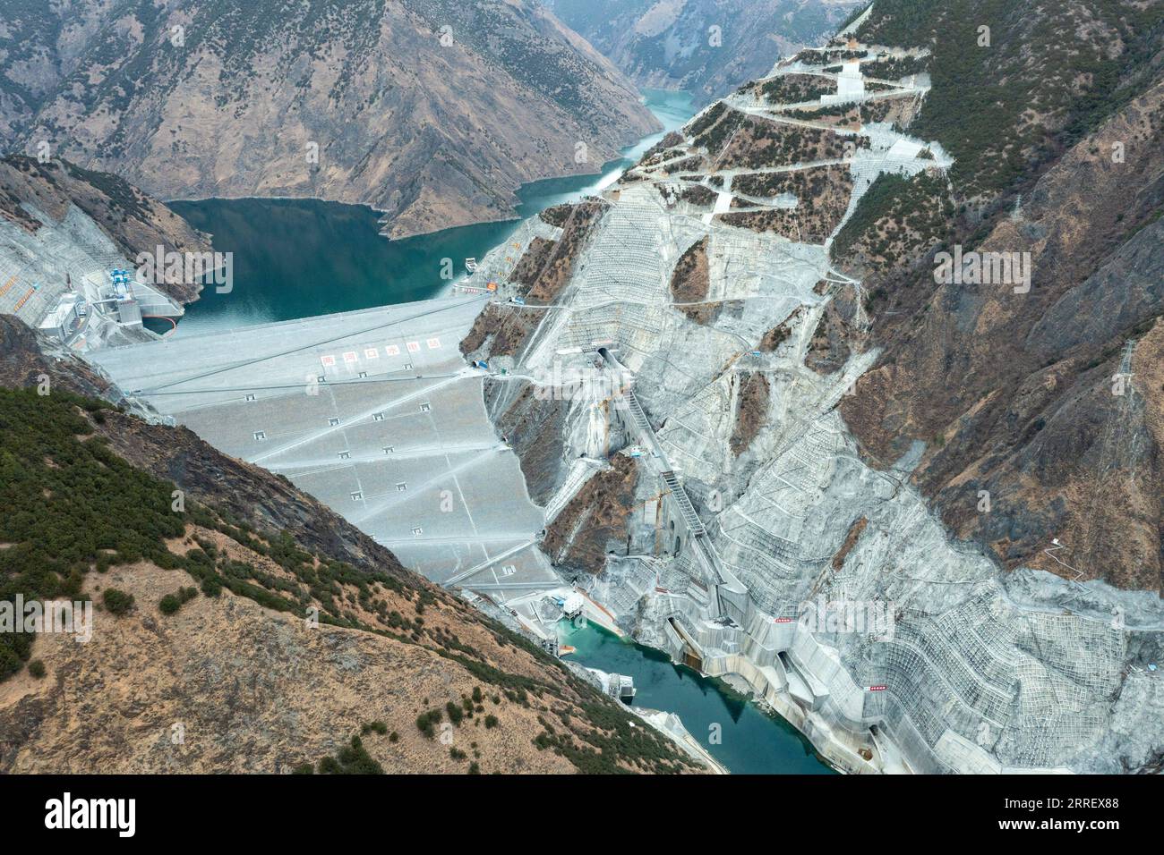 220318 -- YAJIANG, March 18, 2022 -- Aerial photo taken on March 17 ...