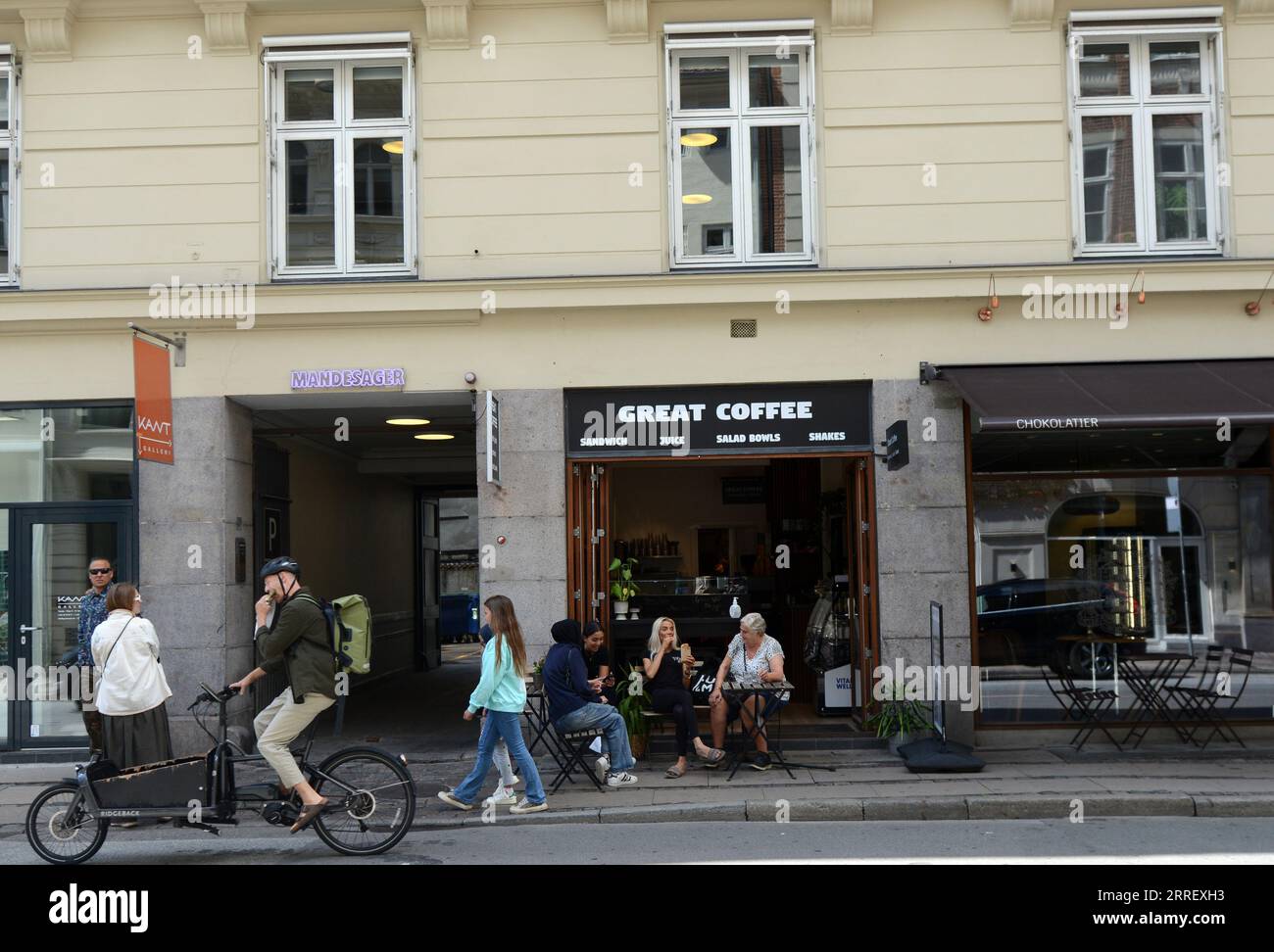 Great Coffee café on Kongensgade, Copenhagen, Denmark Stock Photo - Alamy