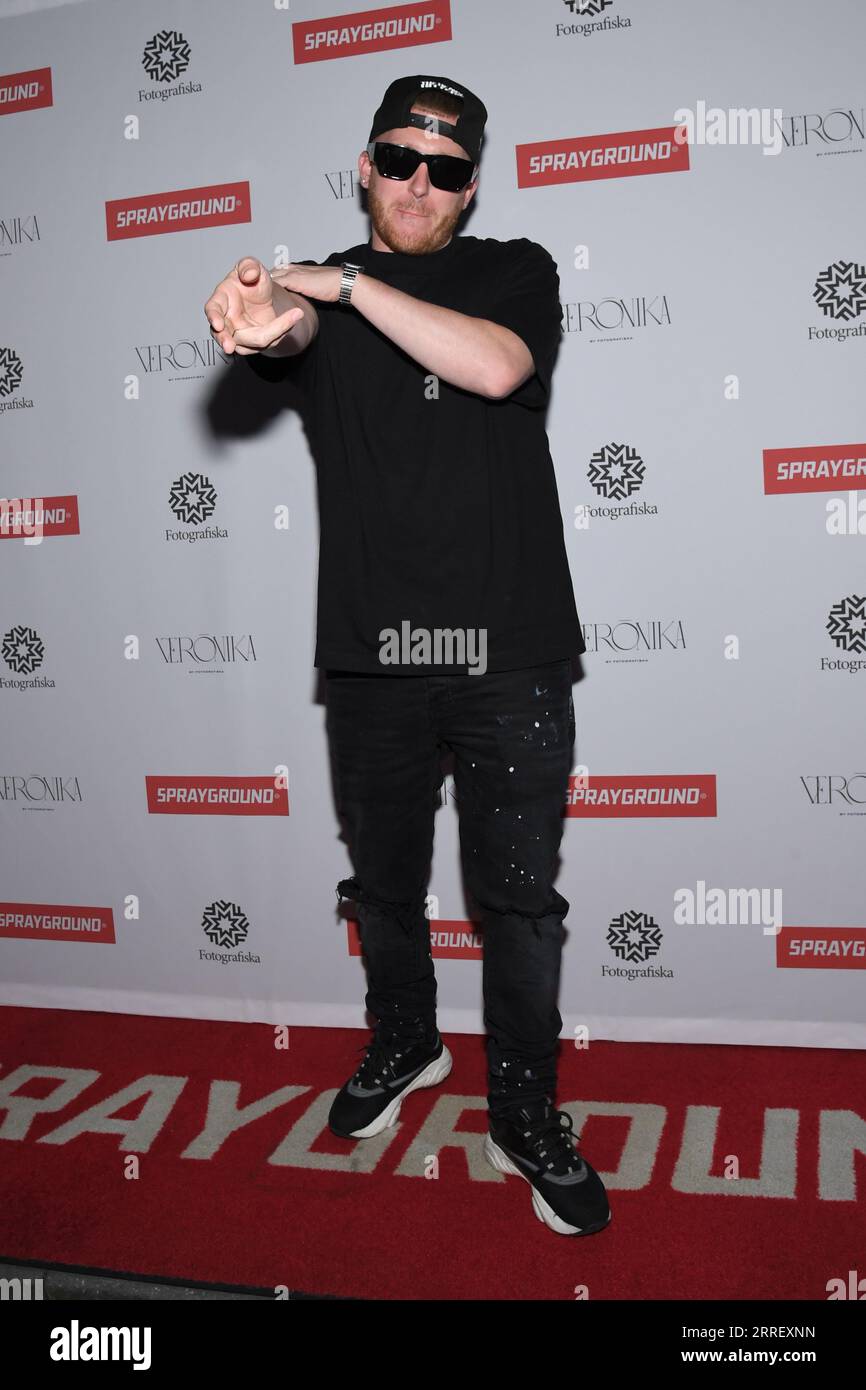 New York, USA. 07th Sep, 2023. Drewski attending the Sprayground S/S24 ...