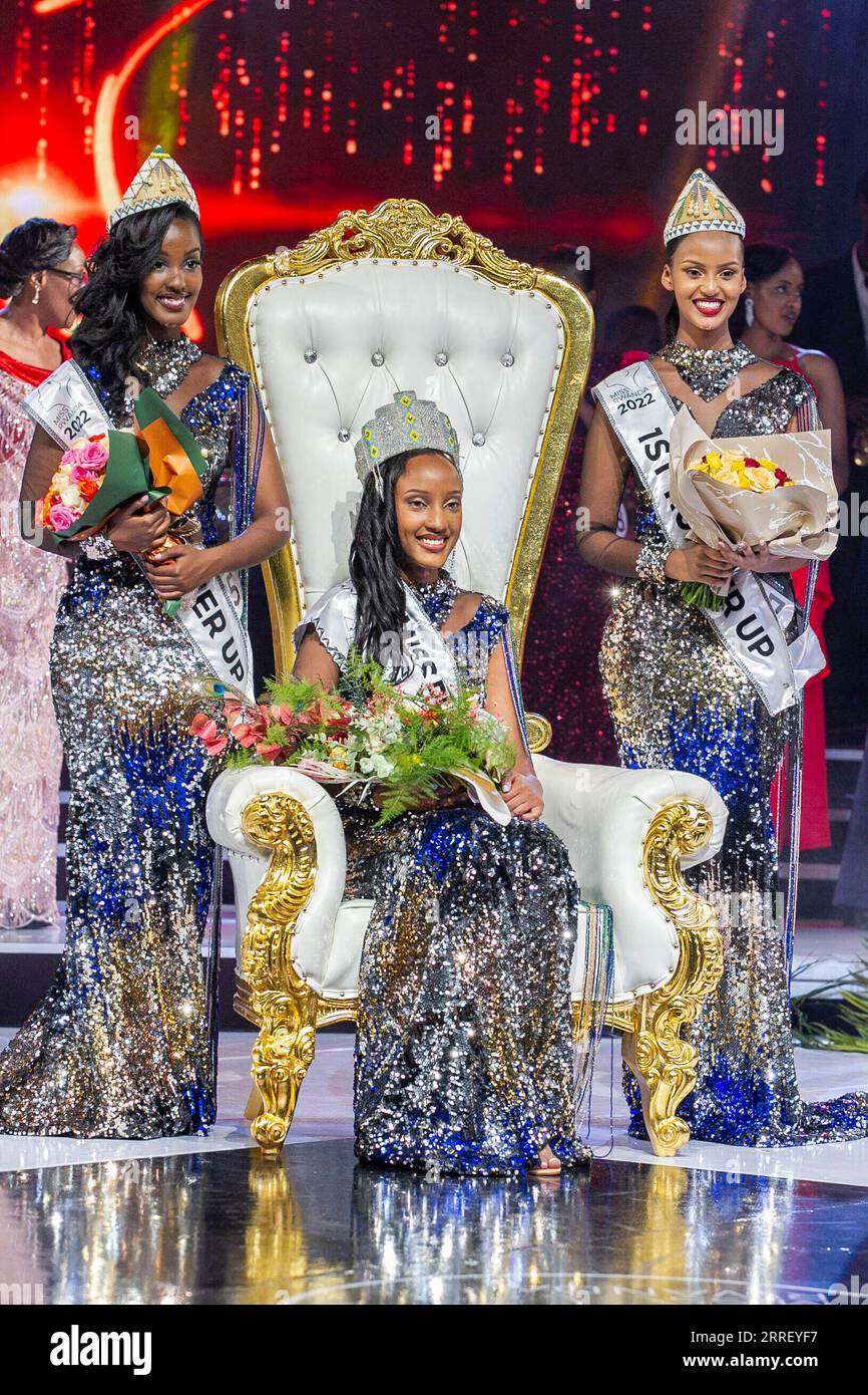 220320 -- KIGALI, March 20, 2022 -- The new Miss Rwanda 2022 Nshuti ...