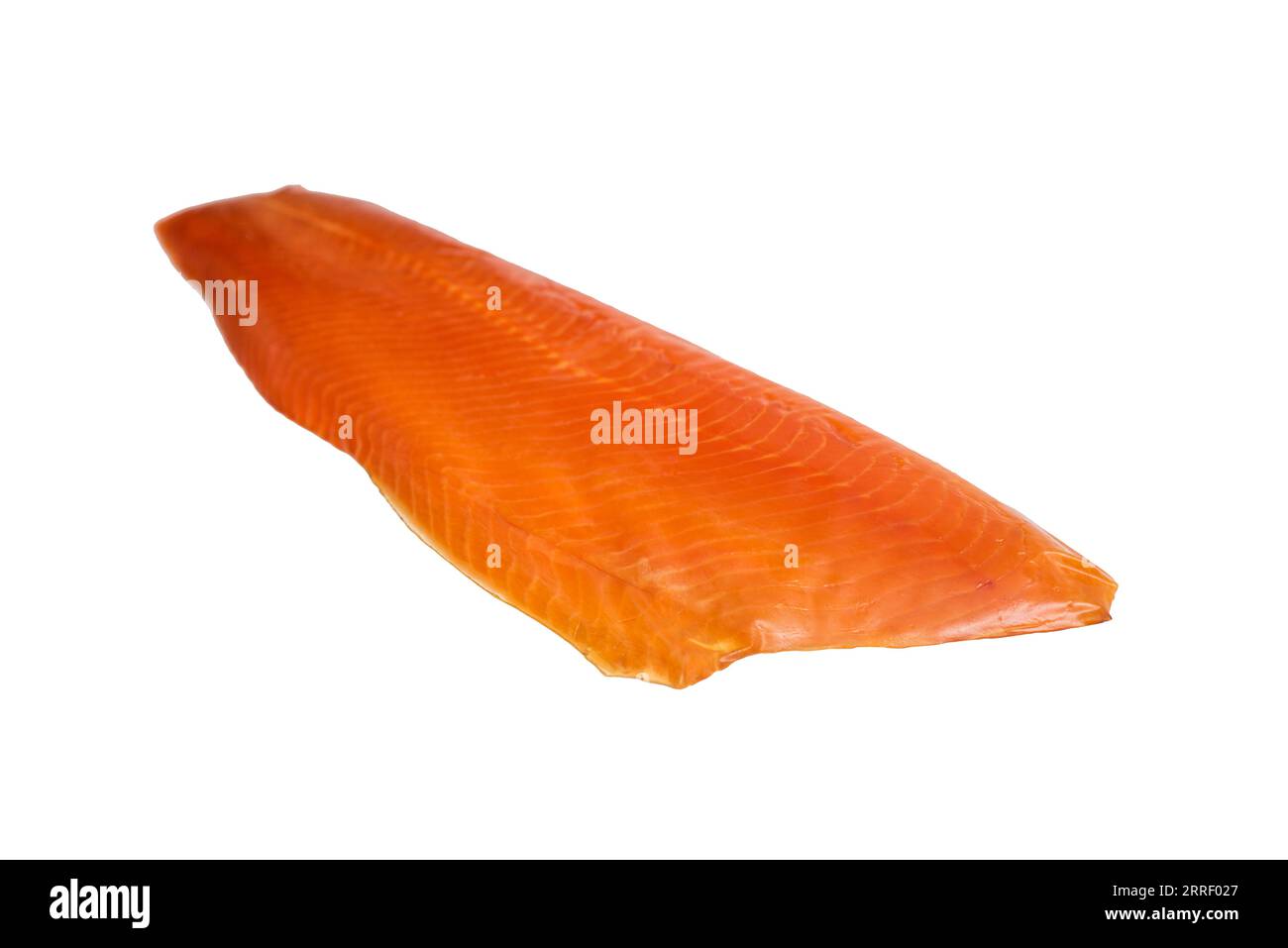 Raw salmon fillets on white background. Fillet of red fish over white ...