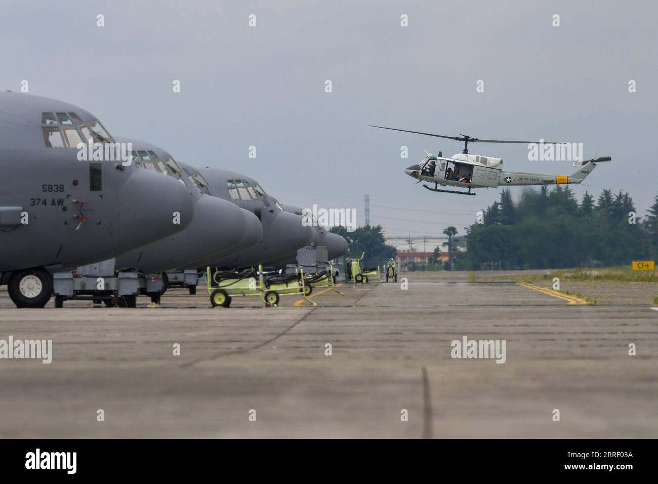 Tokyo, Japan. 20th May, 2023. A USAF Bell UH 1 Iroquois helicopter ...