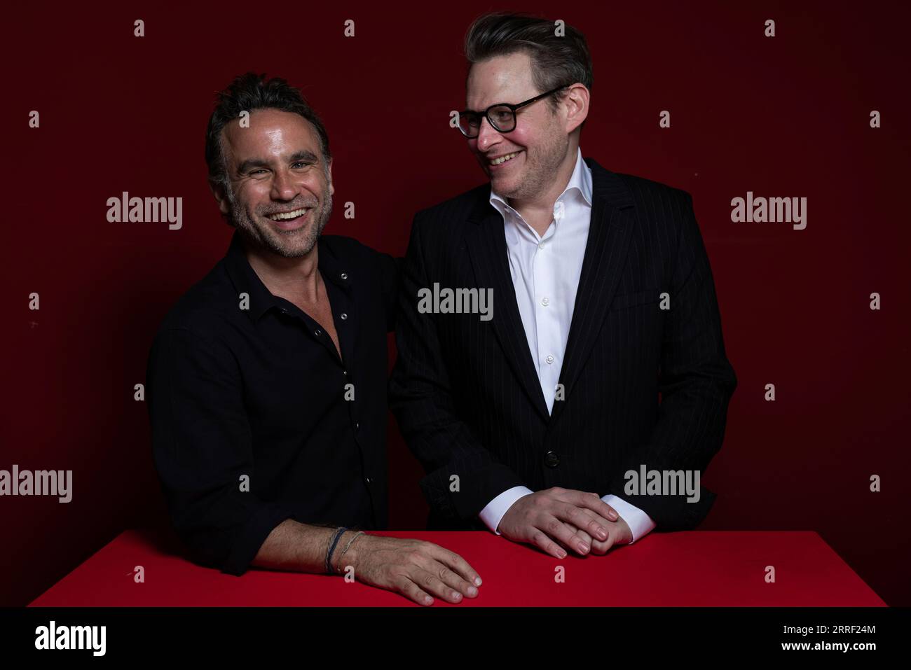 Co-directors Austin Stark, left, and Joseph Schuman pose for portraits ...