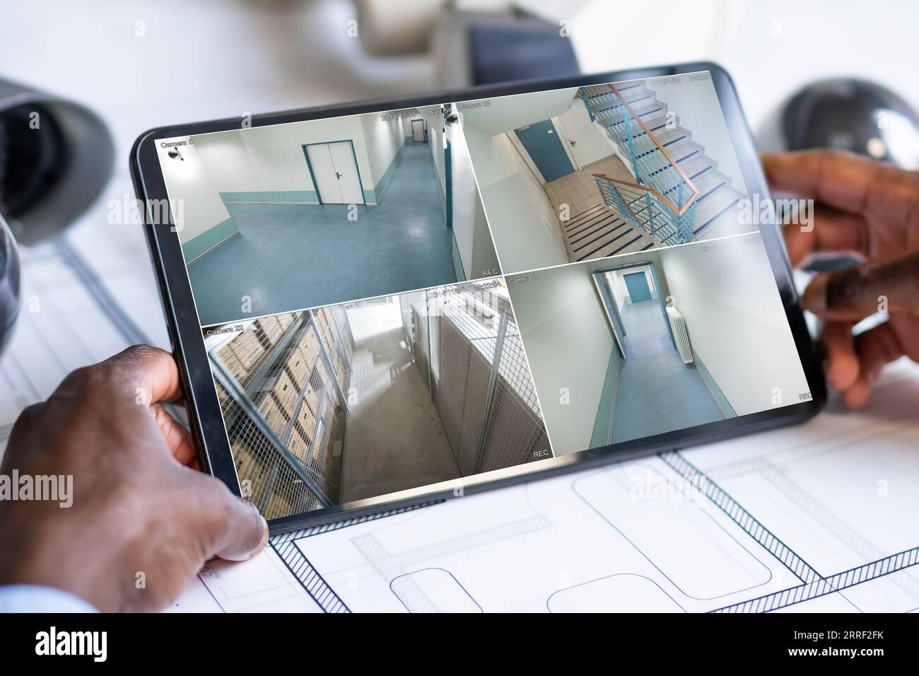 Alarm Intruder Video Monitoring And Security Surveillance System Stock ...