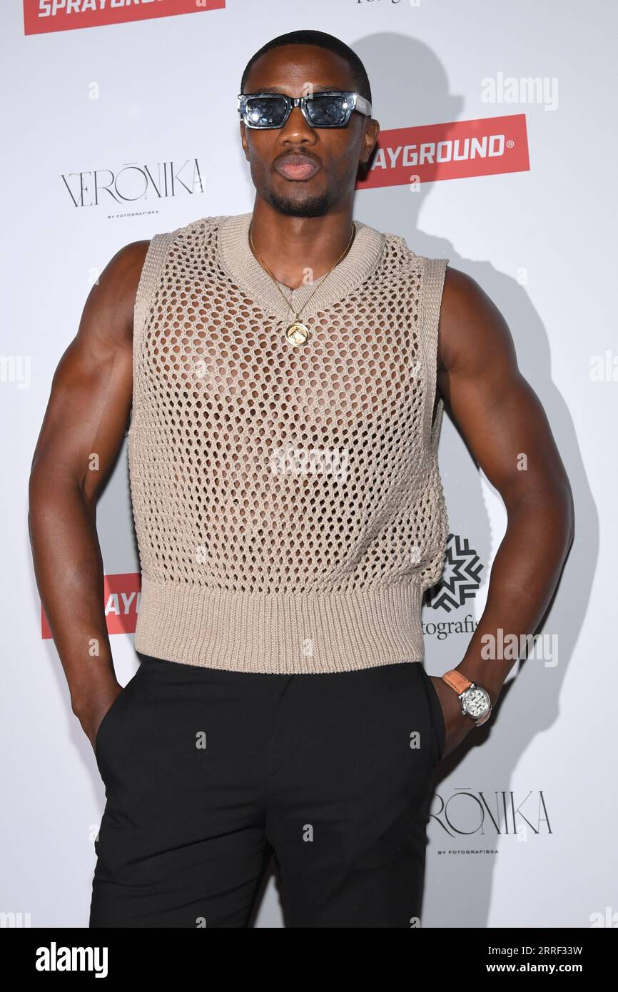 New York, USA. 07th Sep, 2023. Nigel Jones attending the Sprayground S ...