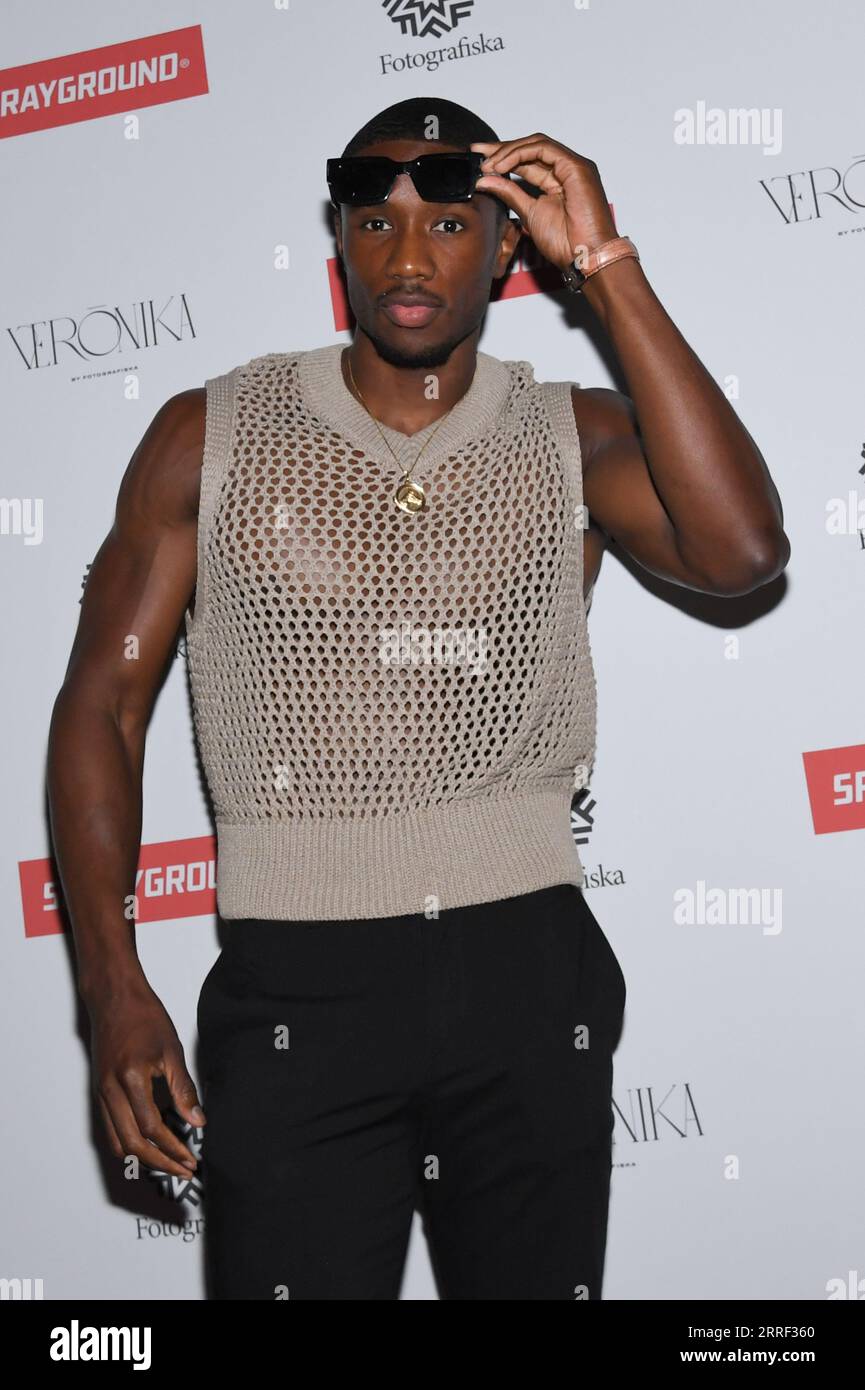 New York, USA. 07th Sep, 2023. Nigel Jones attending the Sprayground S ...