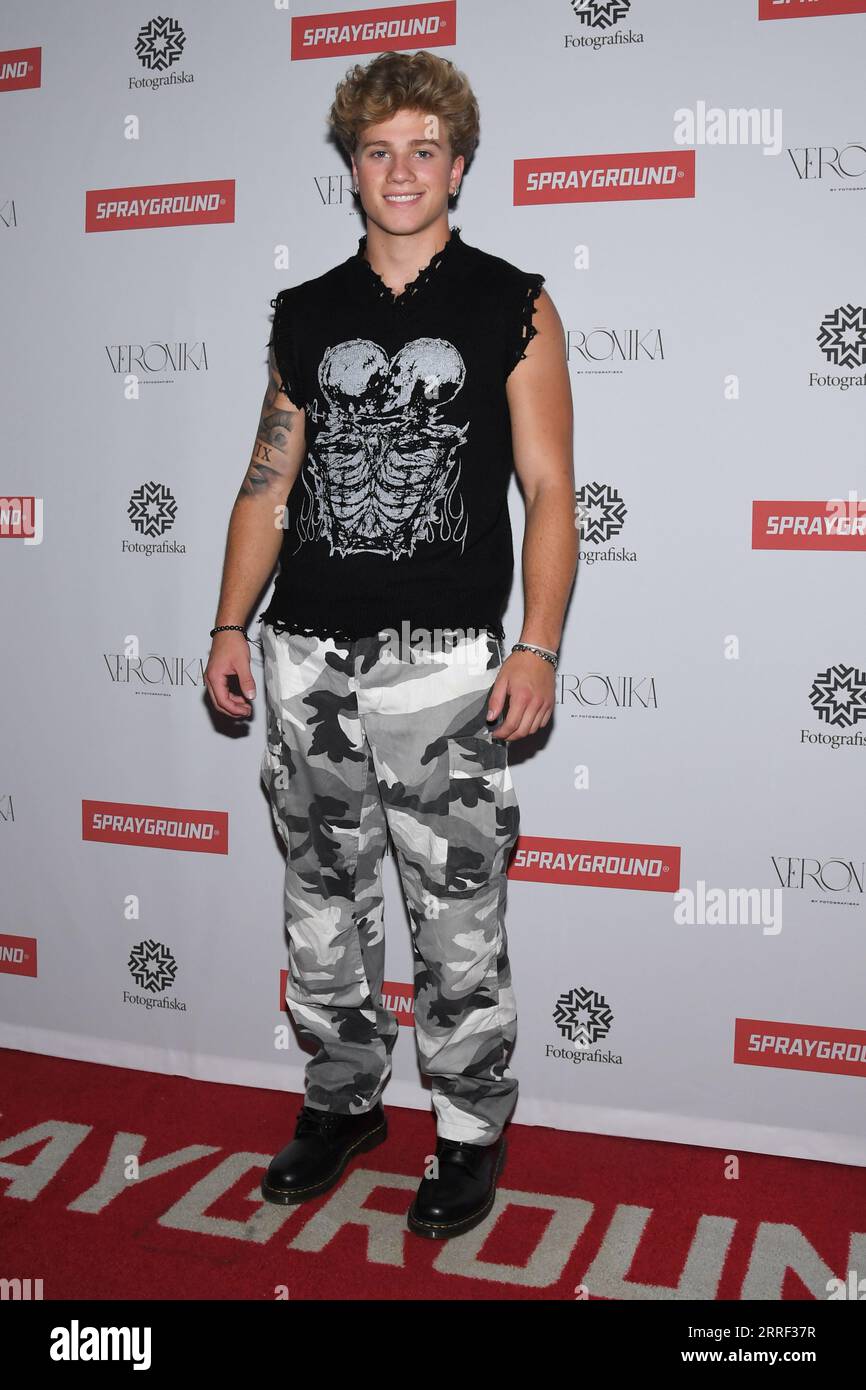 New York, USA. 07th Sep, 2023. Shane Appell attending the Sprayground S ...