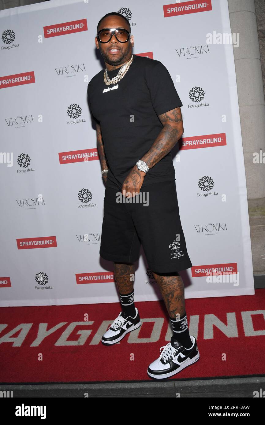 New York, USA. 07th Sep, 2023. Maino attending the Sprayground S/S24 ...