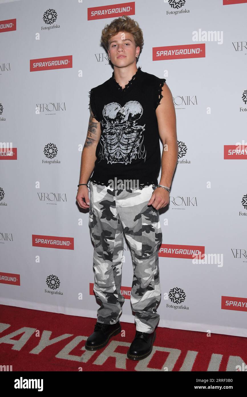 New York, USA. 07th Sep, 2023. Shane Appell attending the Sprayground S ...