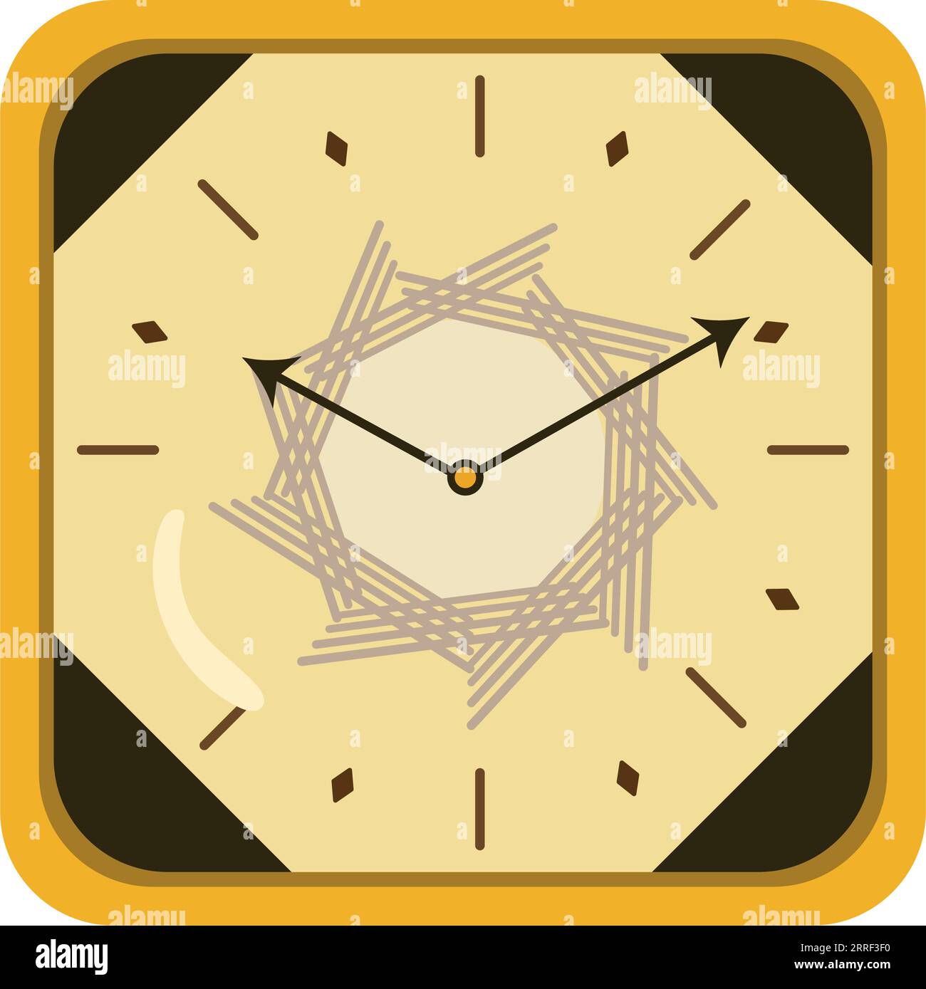 golden watch square Stock Vector Image & Art - Alamy