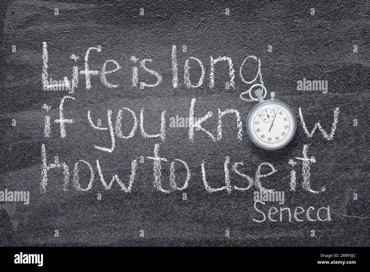 life is long if know how to use it - quote of ancient Roman philosopher ...