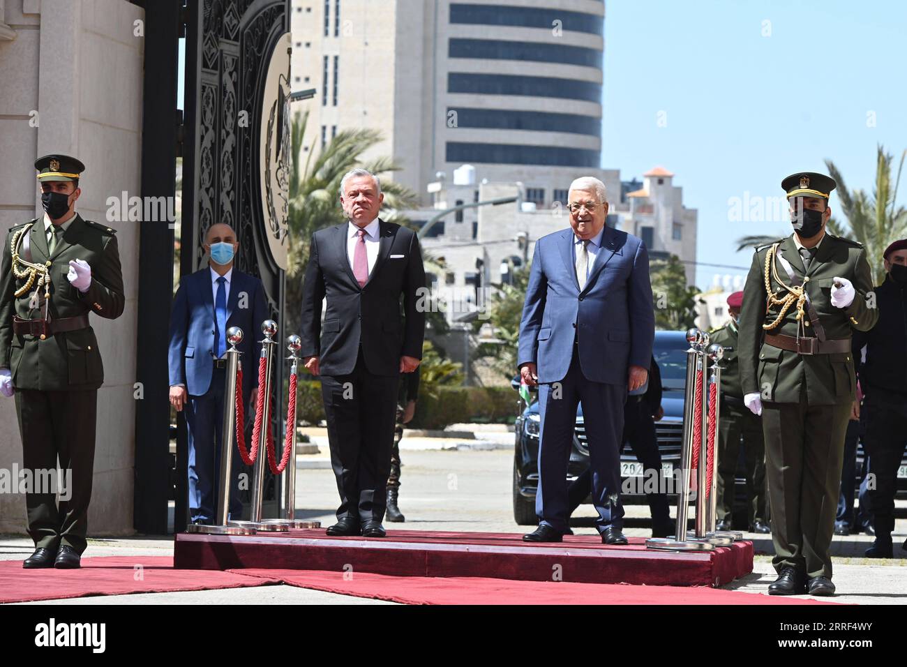 220329 -- RAMALLAH, March 29, 2022 -- Palestinian President Mahmoud ...