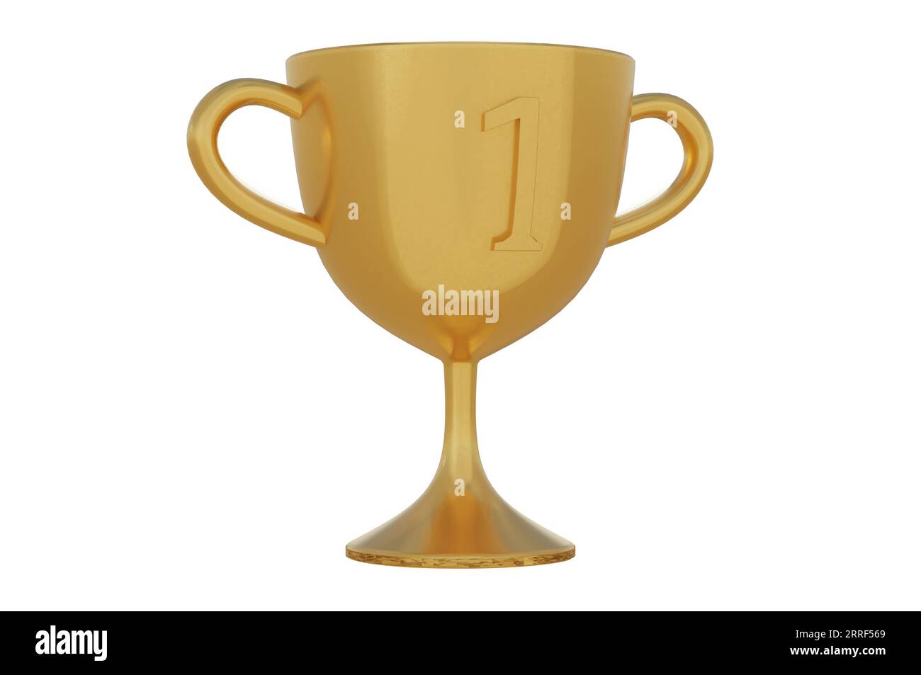 3D Illustration, Winner Gold Trophy 3D Icon Stock Photo - Alamy