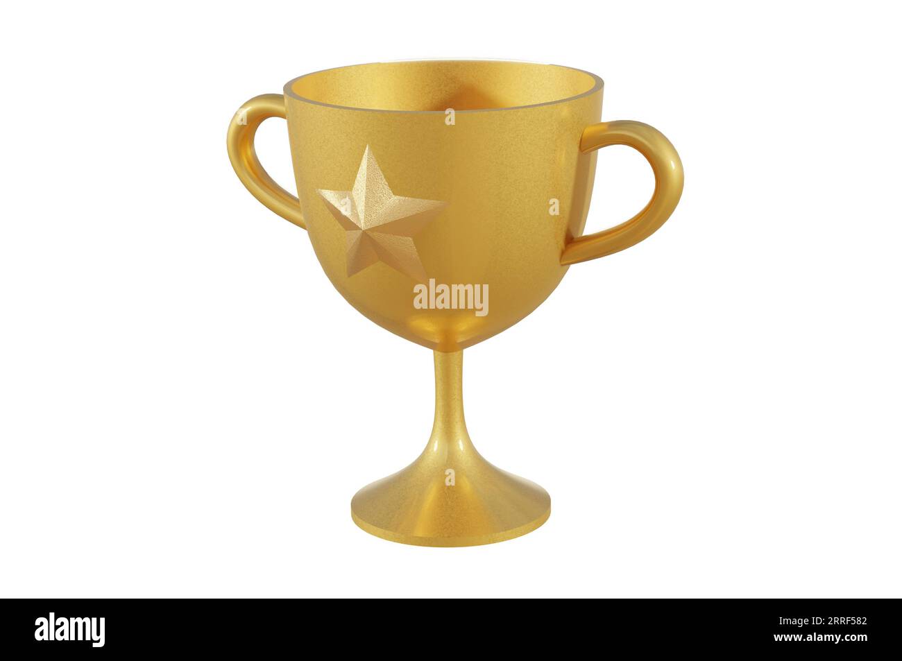 3D Illustration, Winner Gold Trophy 3D Icon Stock Photo - Alamy