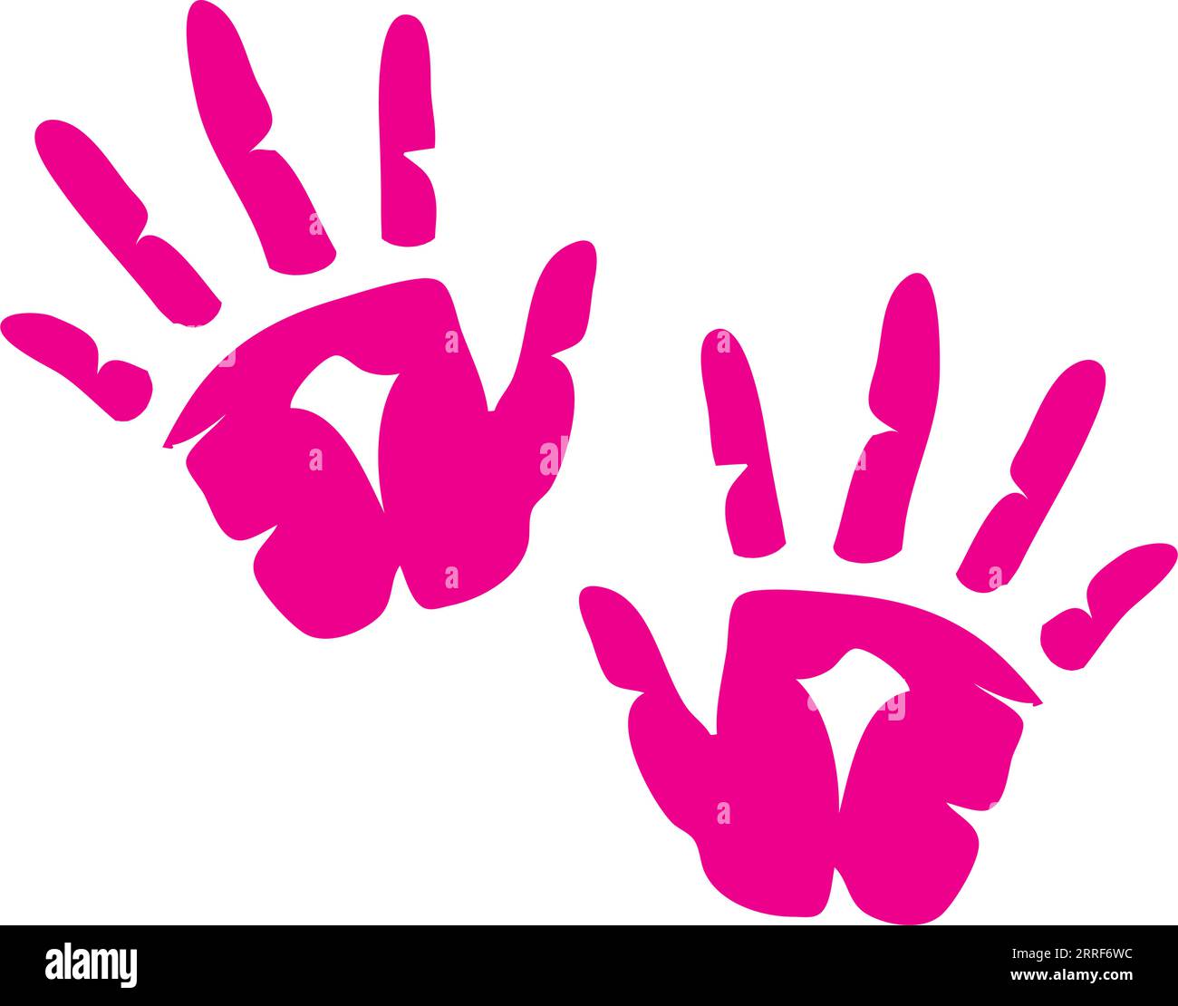 handprint paint colors pink Stock Vector Image & Art - Alamy
