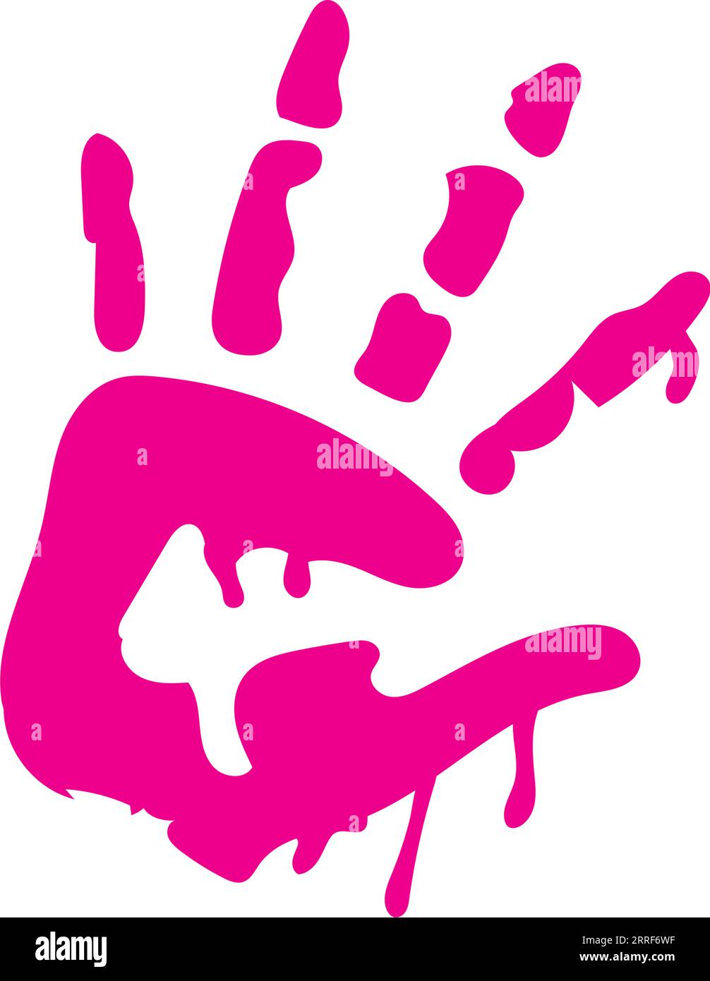 handprint paint color Stock Vector Image & Art - Alamy