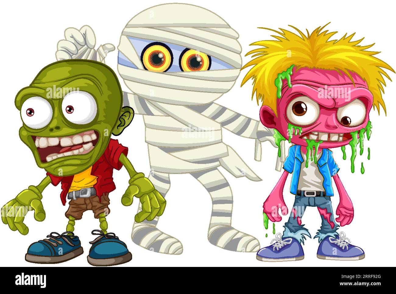 Image scary zombie mummy Stock Vector Images - Alamy
