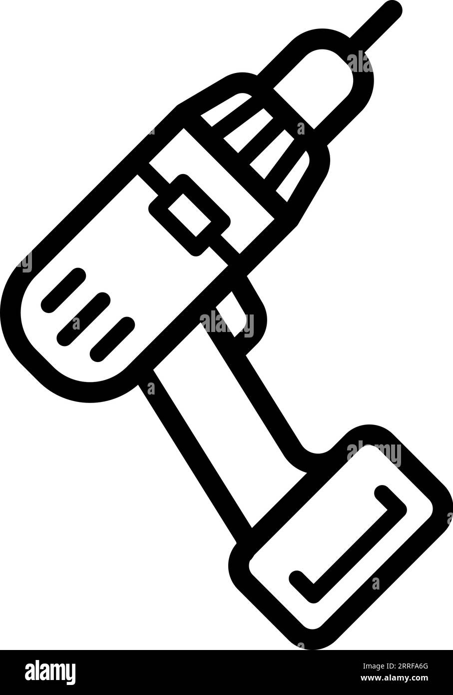Line electric screwdriver icon as an editable outline for your design ...