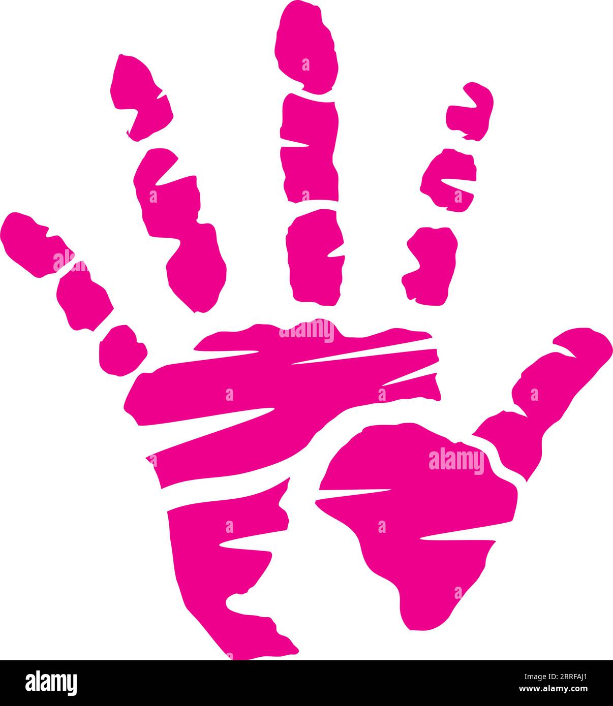 handprint paint color pink Stock Vector Image & Art - Alamy
