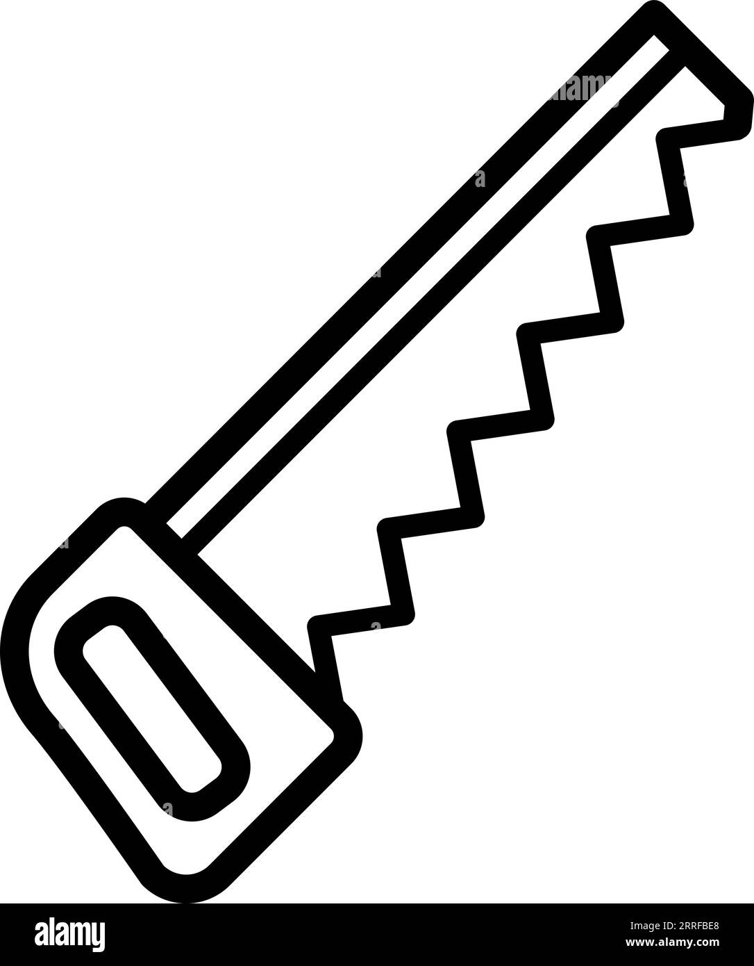 Line icon of handle saw as an editable outline for web design Stock ...