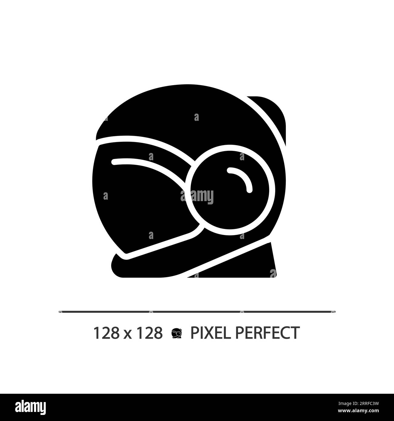 Space helmet pixel perfect black glyph icon Stock Vector Image & Art ...