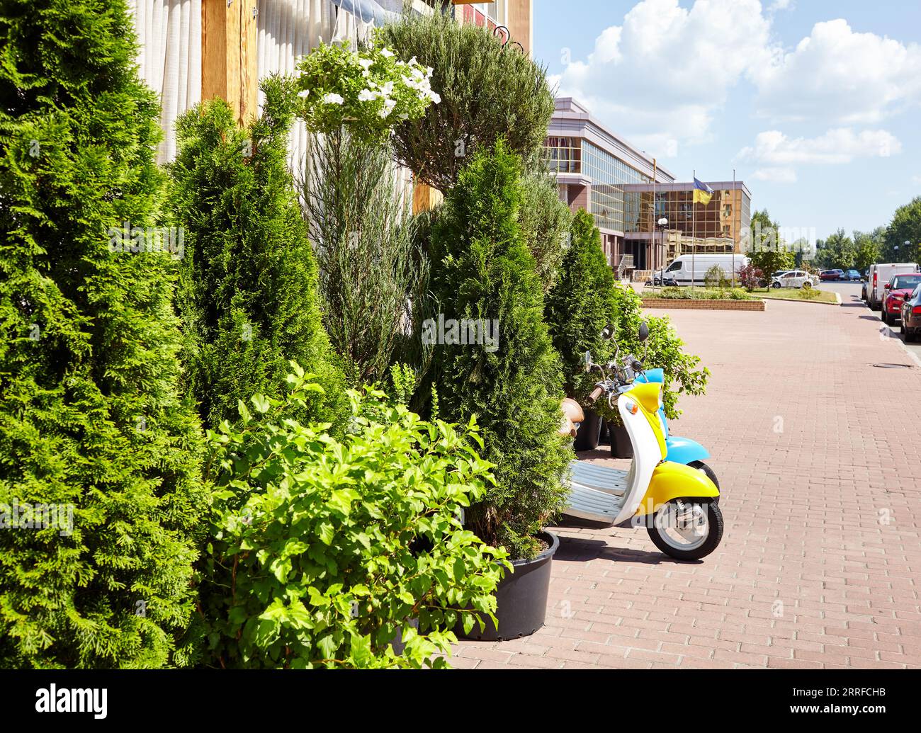 Moped courier hi-res stock photography and images - Alamy