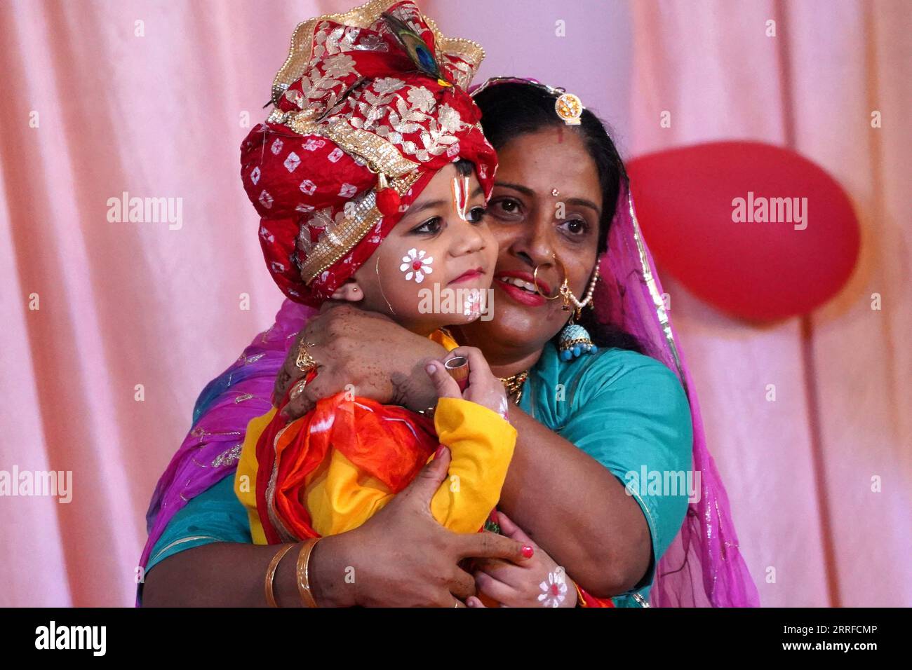 Ajmer, India. 07th Sep, 2023. People dressed as Hindu god Krishna and ...