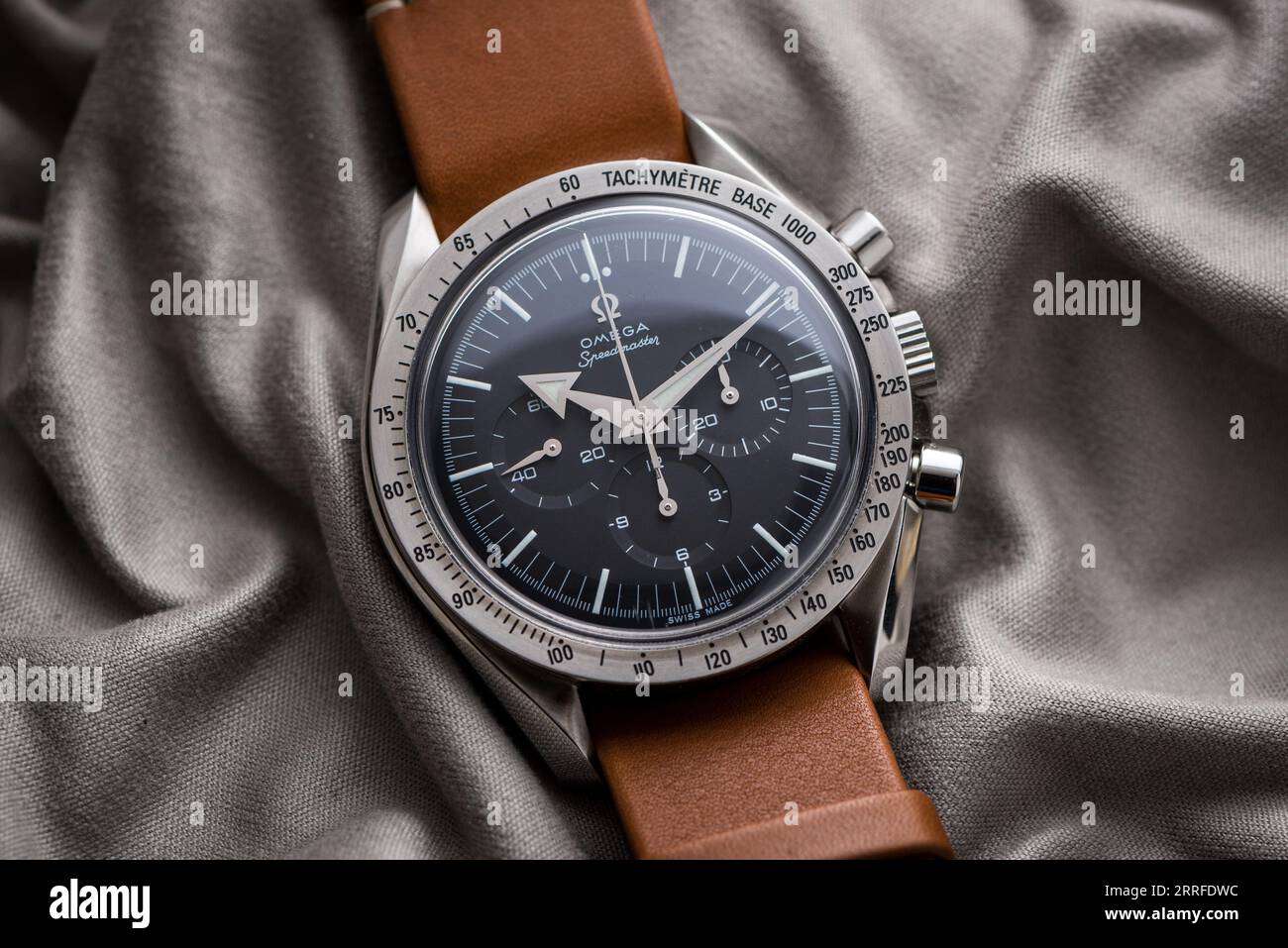 Omega Speedmaster Broad Arrow models Stock Photo - Alamy