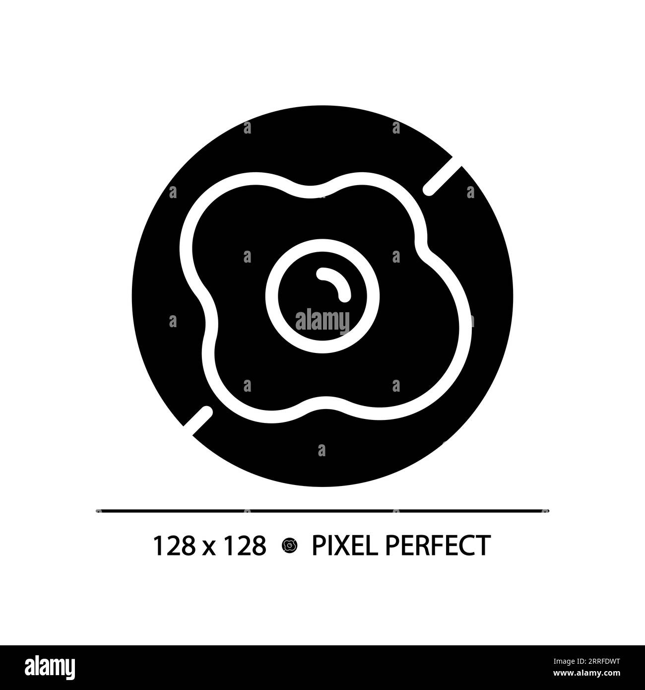 Egg free icon black Stock Vector Images - Alamy