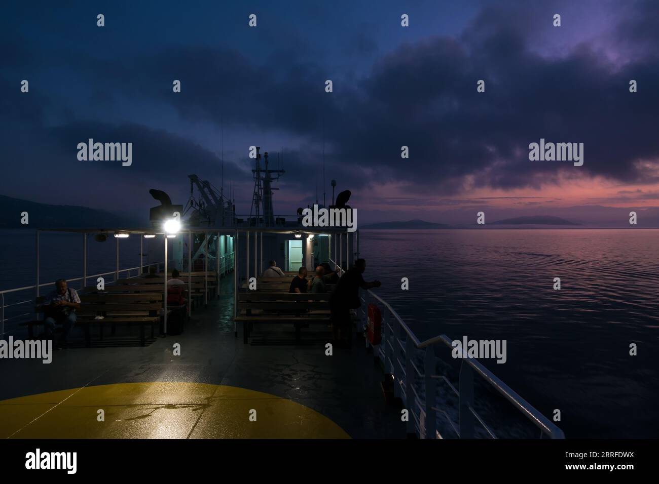 September 11th 2022 - Corfu, Greece - Travelling by ferry from Corfu to ...