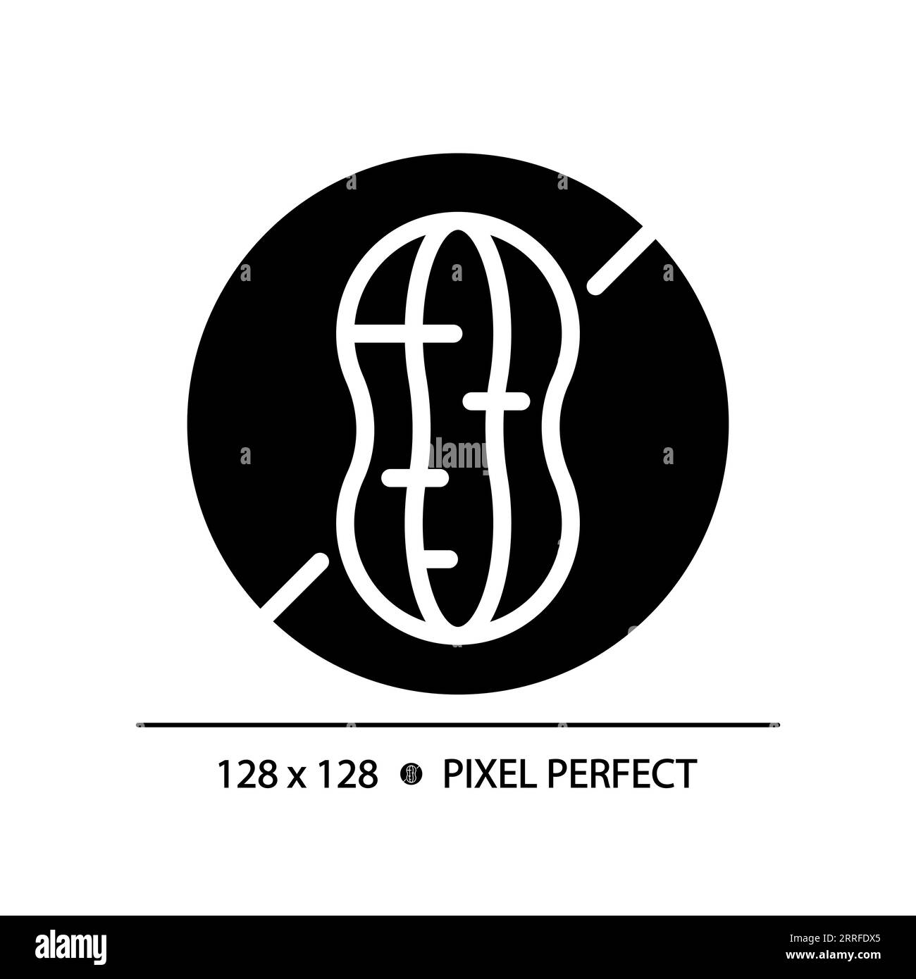 2D simple glyph style nut free icon Stock Vector Image & Art - Alamy