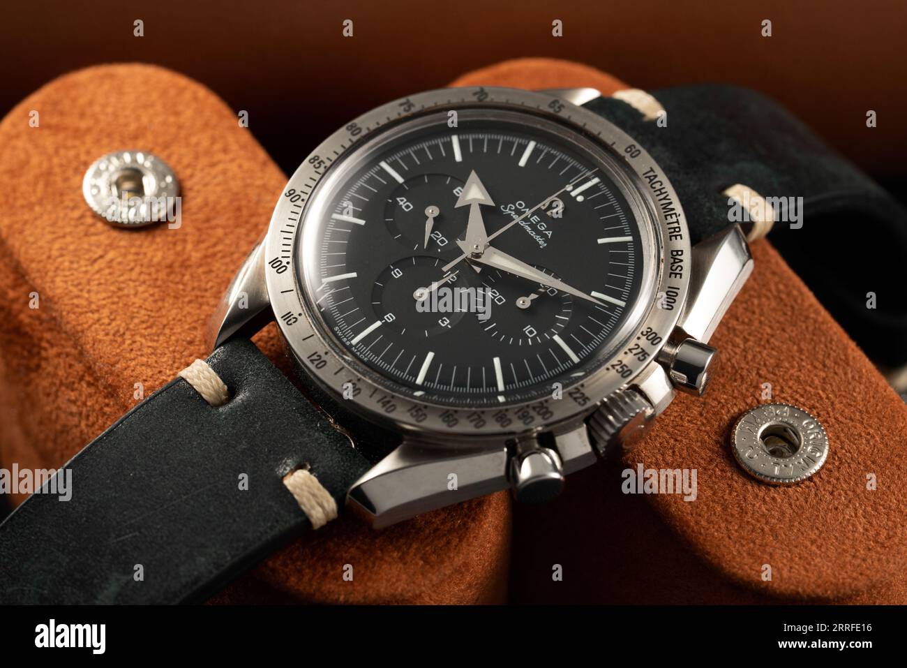 Omega Speedmaster Broad Arrow models Stock Photo - Alamy