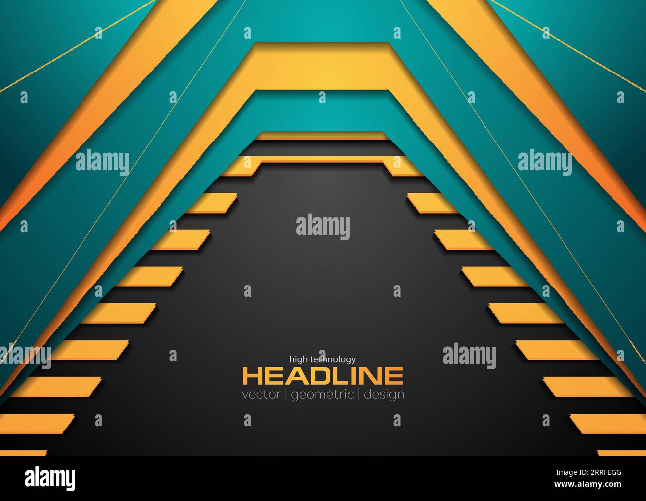 Abstract bright corporate tech geometry background. Vector design Stock ...